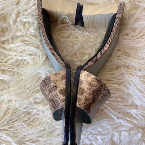 Gucci | Shoes | Gucci Faux Snakeskin Slide | Poshmark